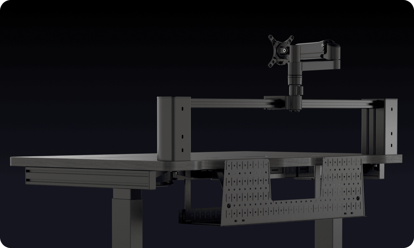 Platform:4 Elevate Desk - Wood, Dark Walnut Stain